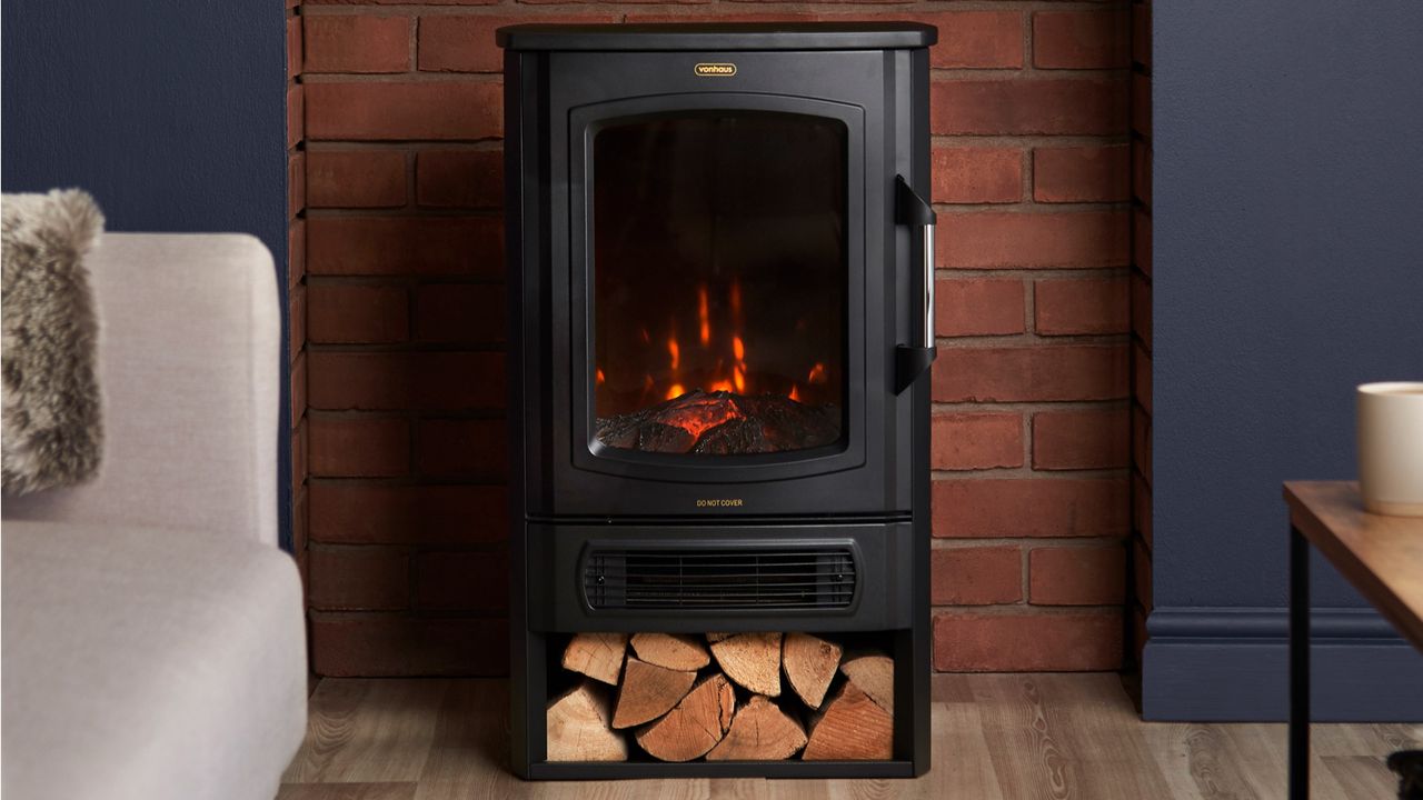 This beautiful electric heater is the log burner alternative I’ve been ...