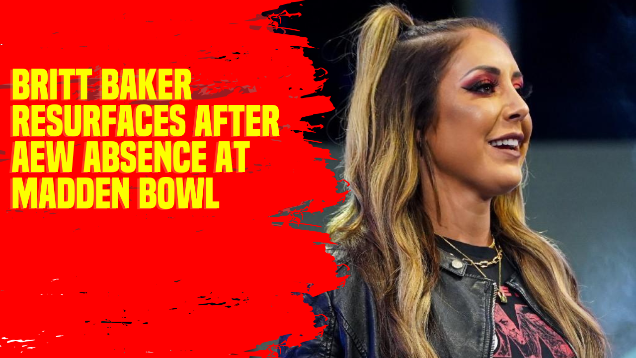 Britt Baker resurfaces after AEW absence at Madden Bowl #BrittBaker # ...