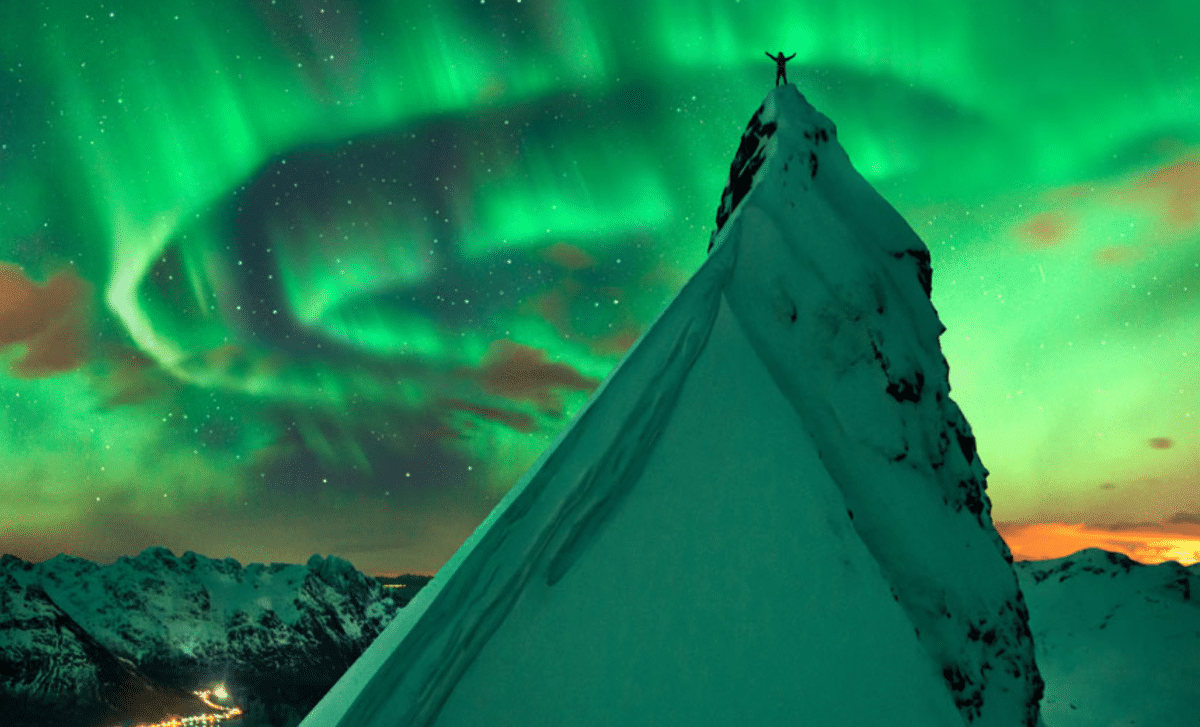 A rare aurora borealis phenomenon captured in stunning detail