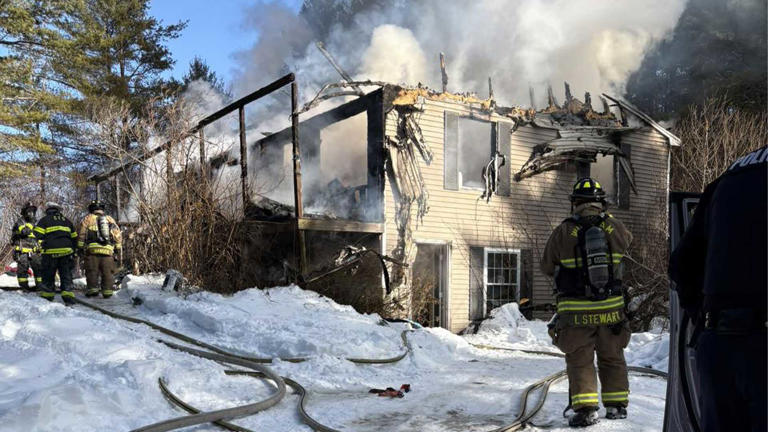 Resident injured during Windham house fire; dog rescued from home