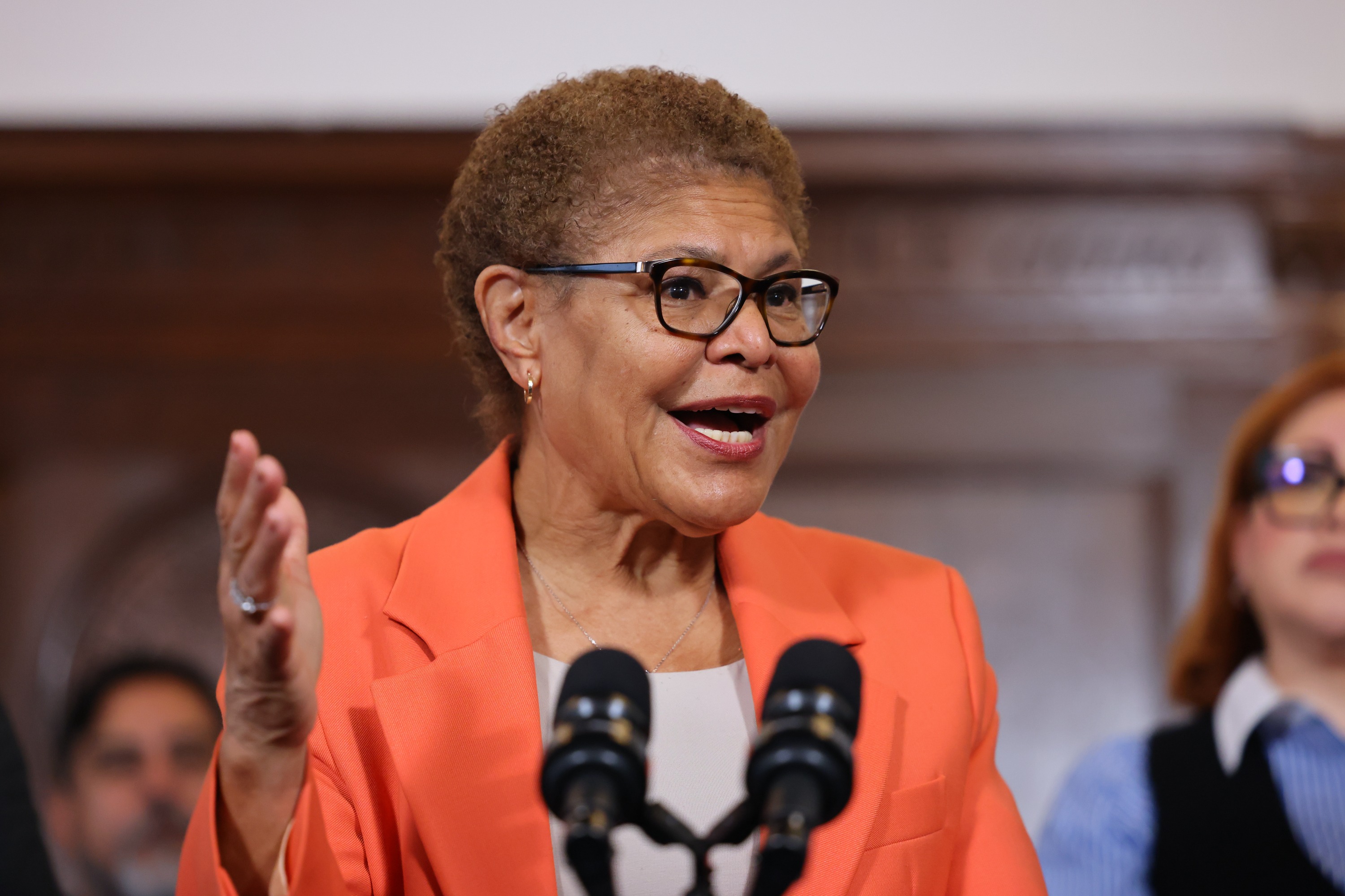 Mayor Bass runs scared, refuses questions about fire and election