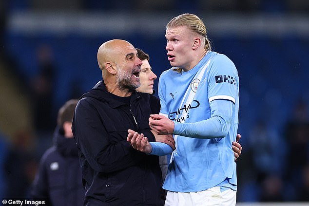 'Stop putting pressure on yourself, Erling!': Pep Guardiola implores ...