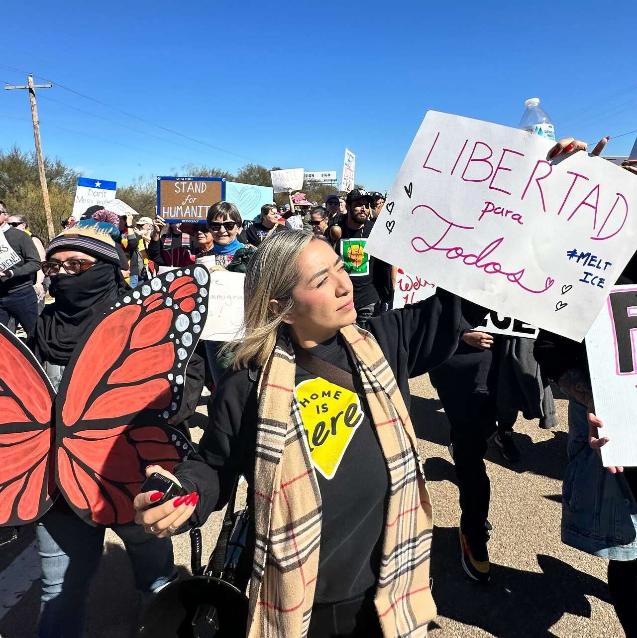 Houston woman refuses to stop protesting ICE even after being tear ...