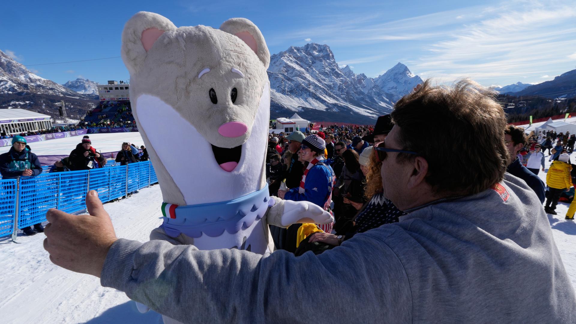Olympic stoat mascots charm fans in Milan, but Tina and Milo plushies ...