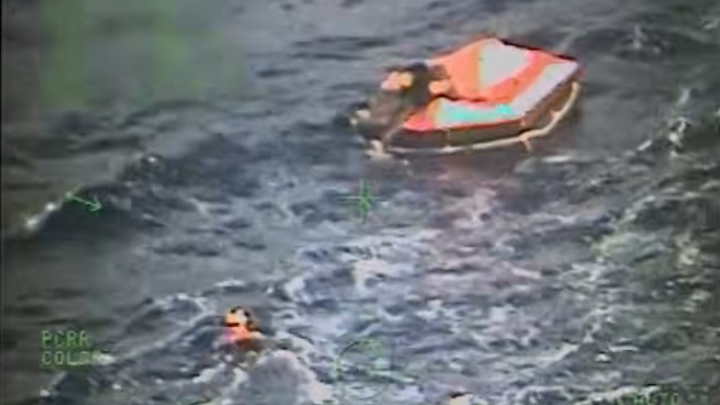 Coast Guard rescues fisherman from burning boat 100 miles offshore
