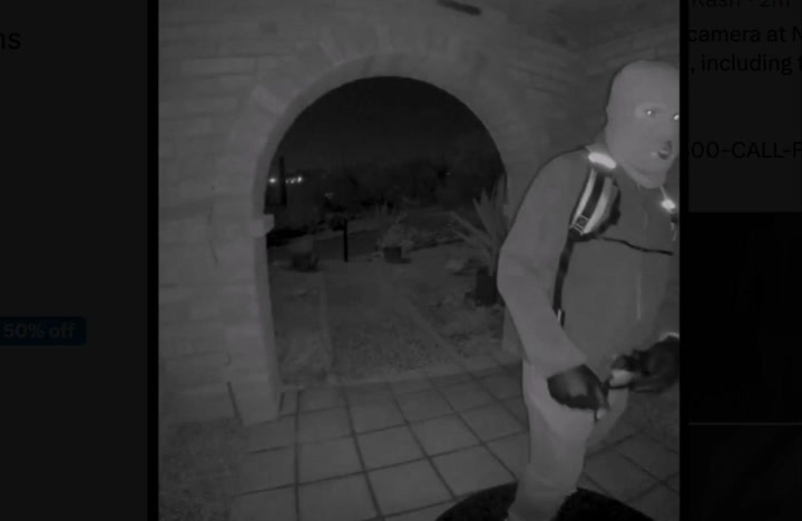 Released Nest footage of the masked intruder