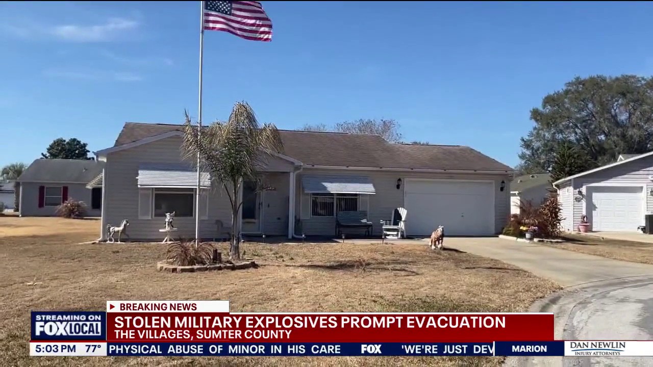 Stolen military explosives found in The Villages