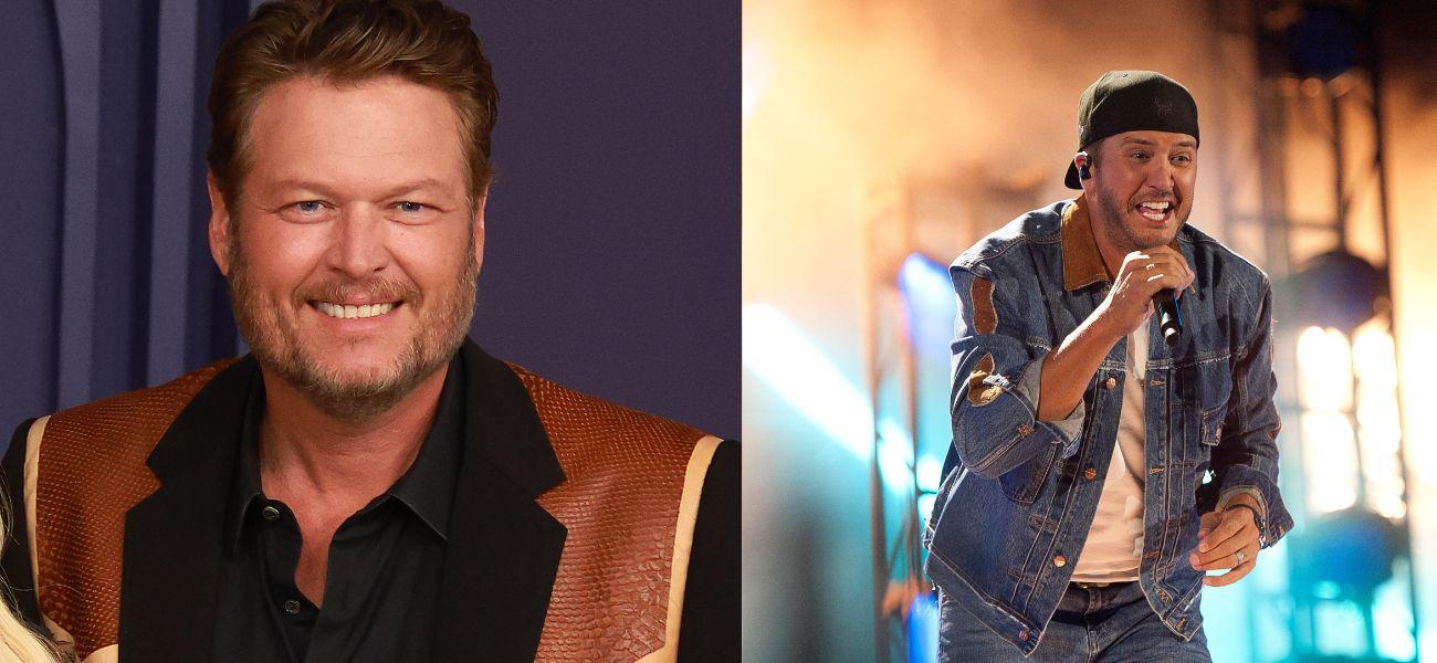 Fans react to Blake Shelton sharing shady message about Luke Bryan's ...