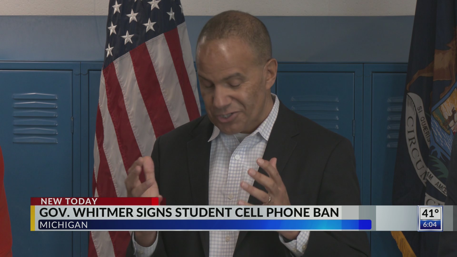 Gov. Whitmer signs student cell phone ban