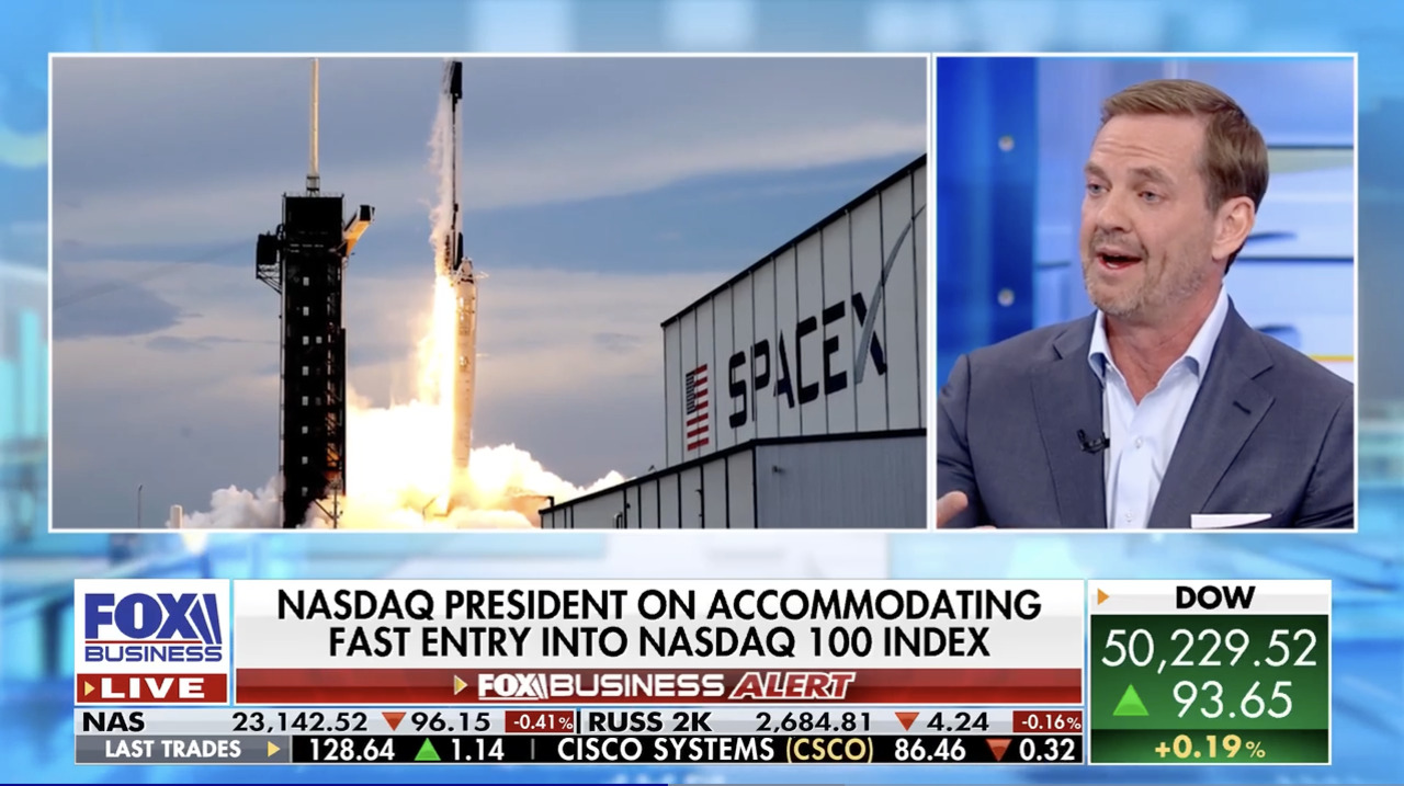 NASDAQ president Nelson Griggs discusses competition for blockbuster ...