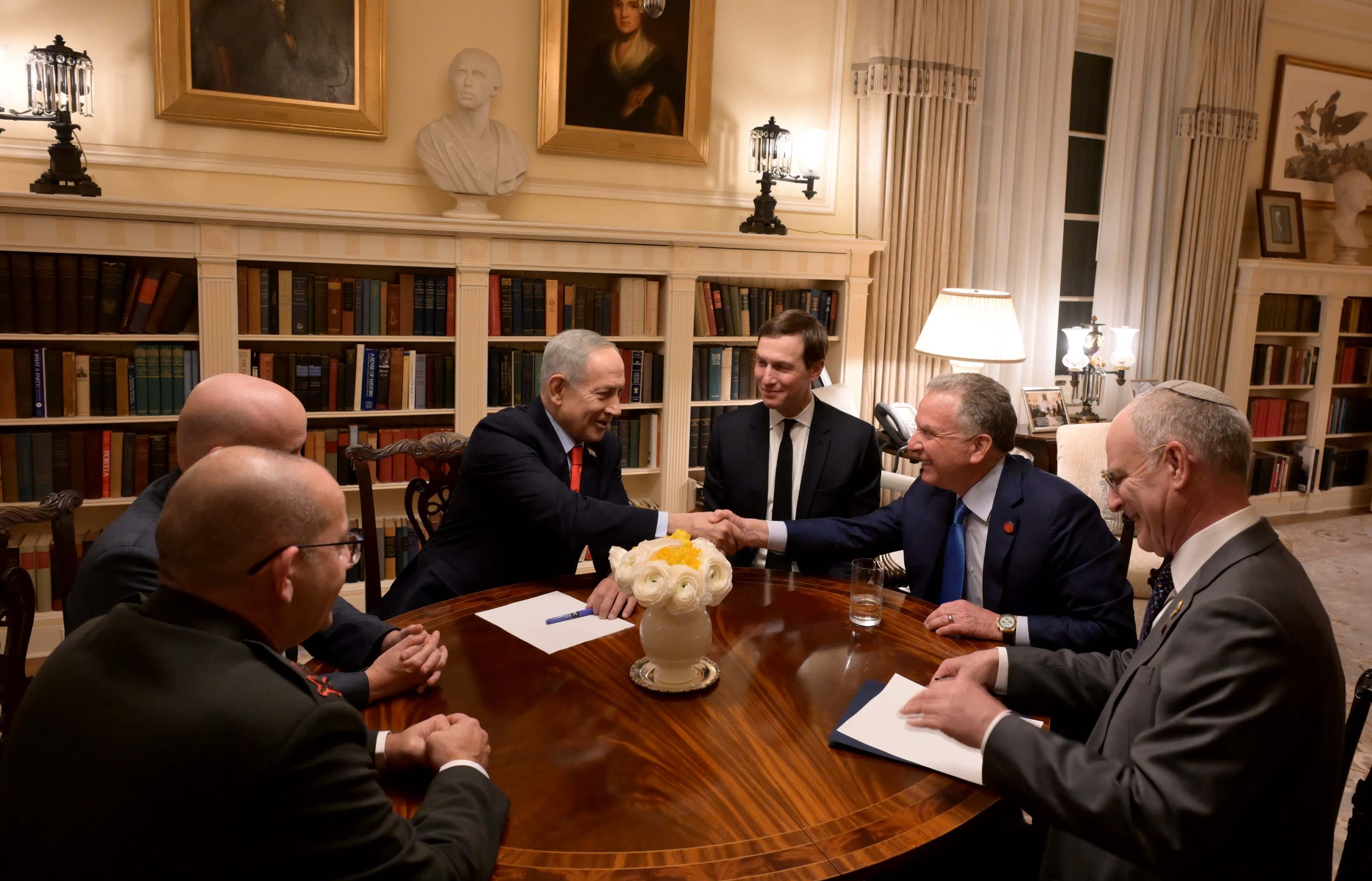 Netanyahu meets with Witkoff, Kushner ahead of Trump meeting on ...