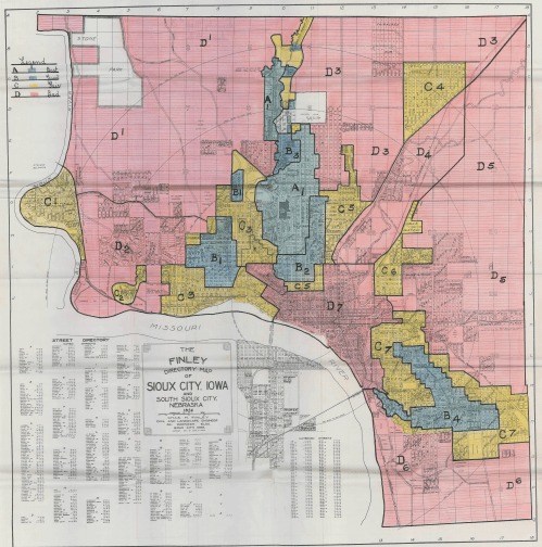 History of redlining in Sioux City