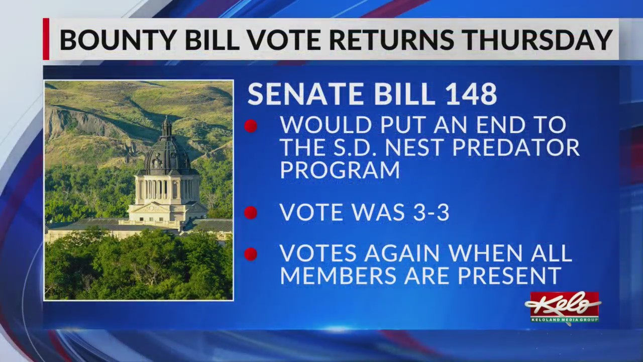 Bounty bill waits for Thursday vote