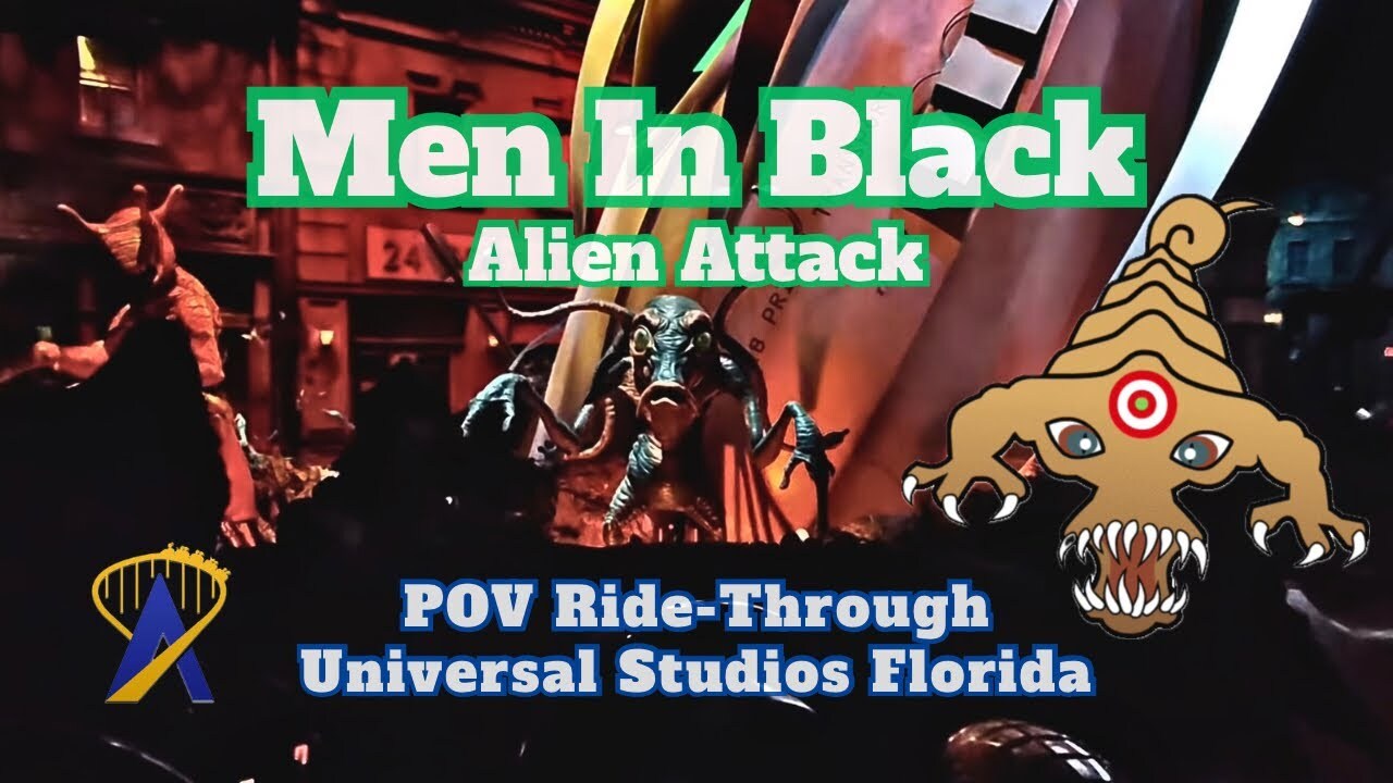 Men in Black: Alien Attack - POV ride-through from Universal Studios ...
