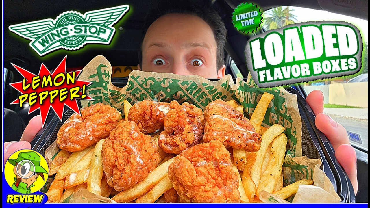 Hot new Wingstop® combo lemon pepper loaded flavor box review