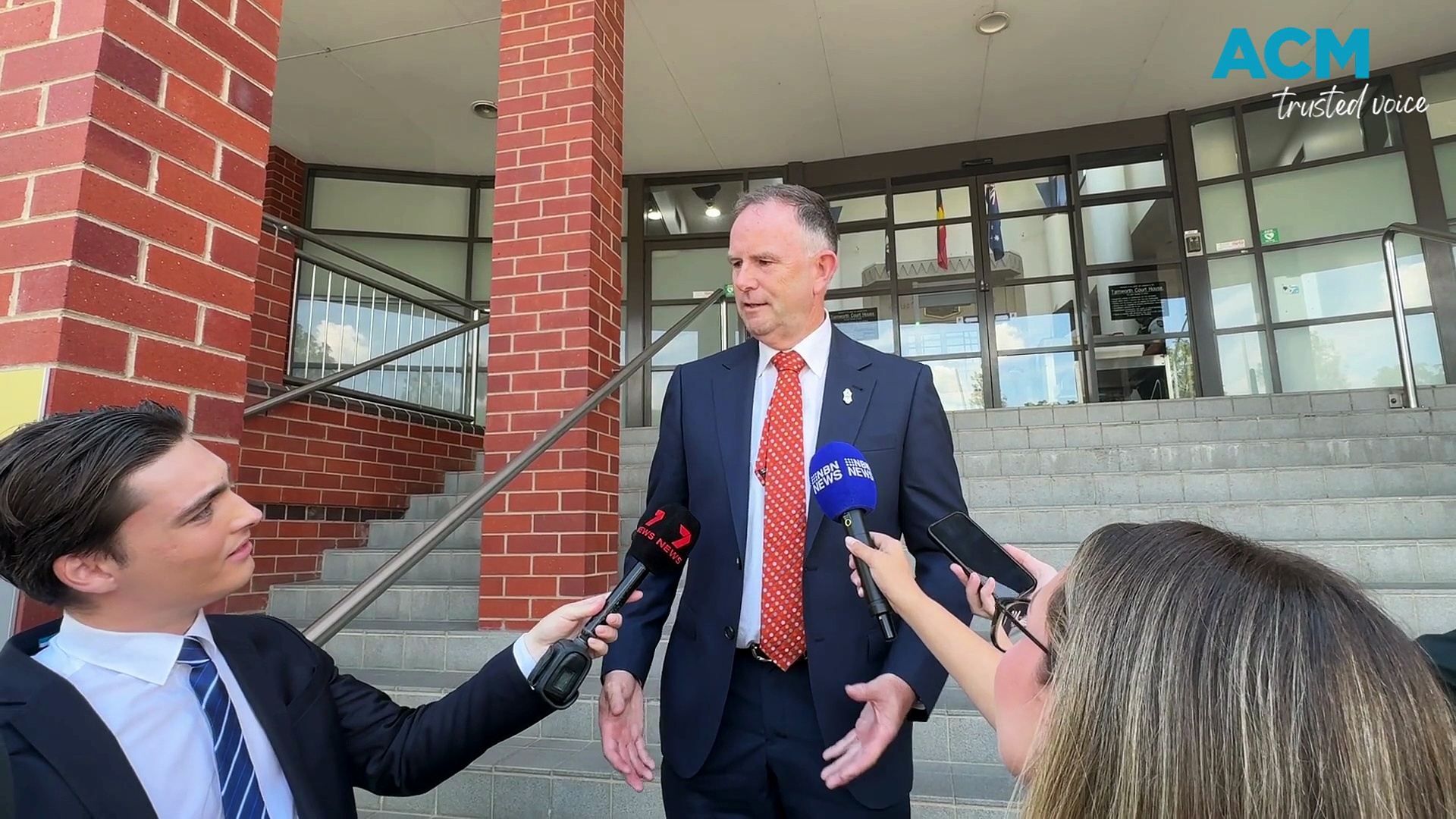 Not guilty: Councillor Mark Rodda speaks outside court