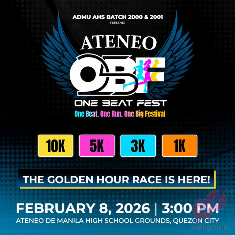 Ateneo HS Batch 2000 to stage 'One Beat Fest' sundown fun run and music ...