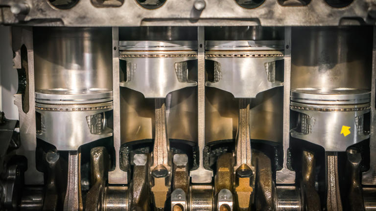 What are the four strokes of an engine?