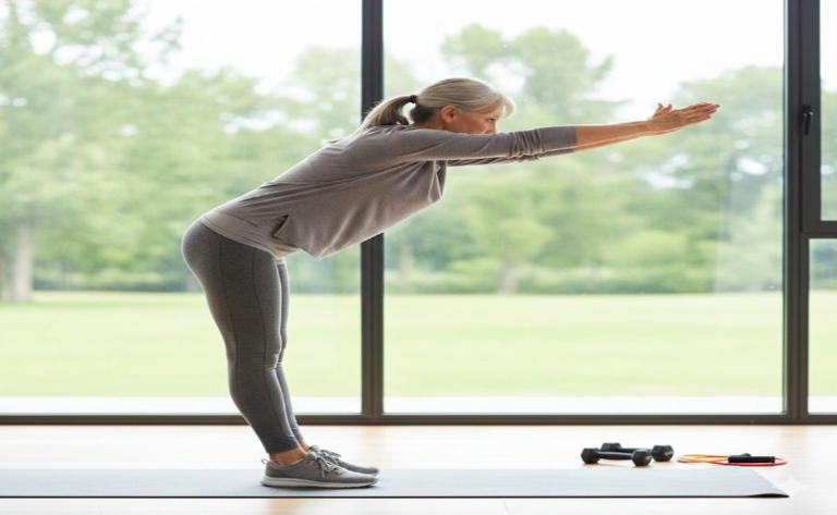 Standing hip hinge with arm reach: The simple full-body move trainers ...