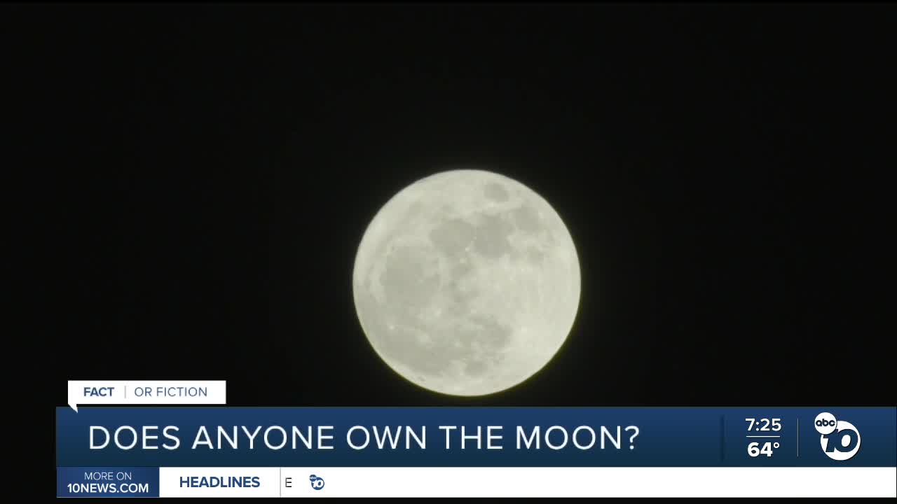 Fact or fiction: The United States owns the moon?