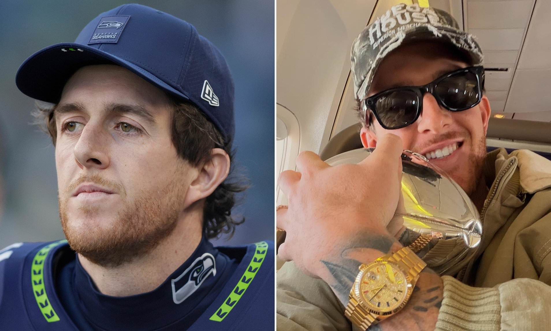Aussie NFL star Michael Dickson poses with Superbowl trophy while ...
