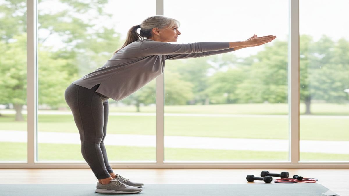 Standing hip hinge with arm reach: The simple full-body move trainers ...