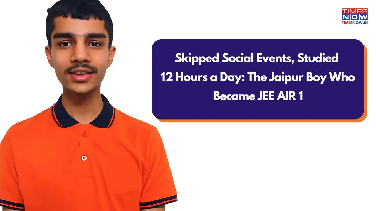 No parties, 12-hour study routine: How Ayush Singhal secured JEE Main AIR 1
