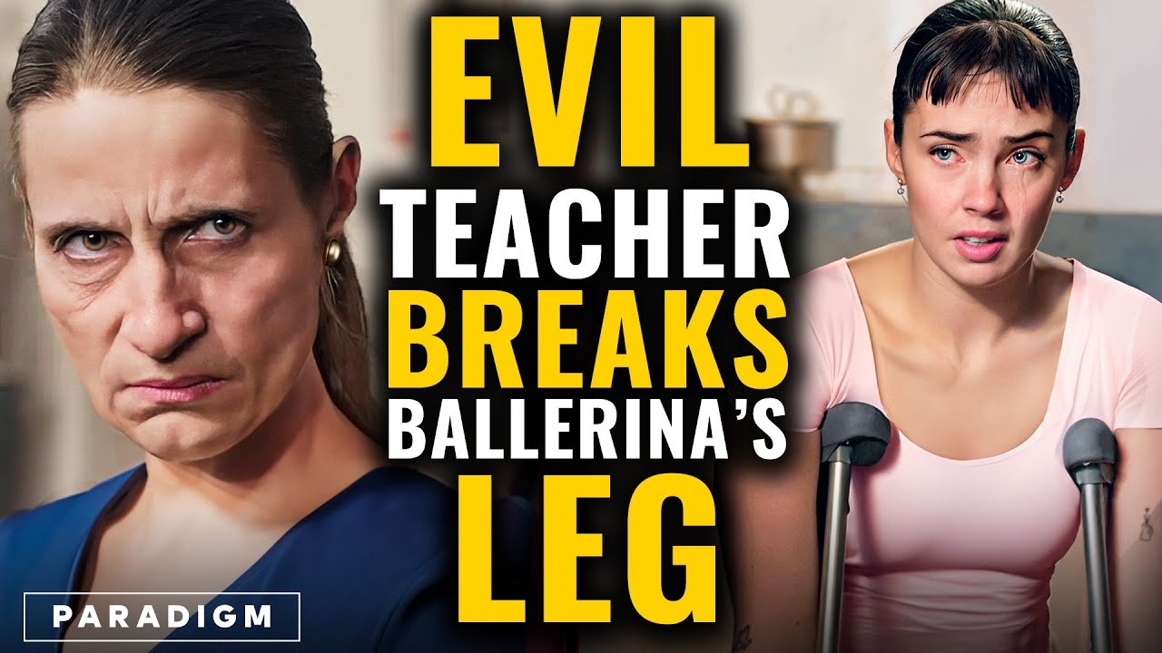 Evil dance teacher breaks the wrong ballerina's leg