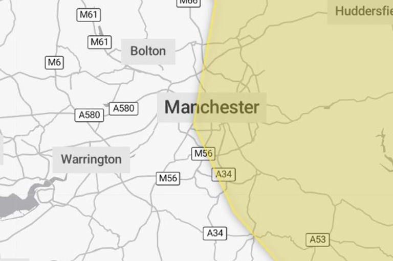 Met Office issues snow weather warning for Greater Manchester as 10cm ...