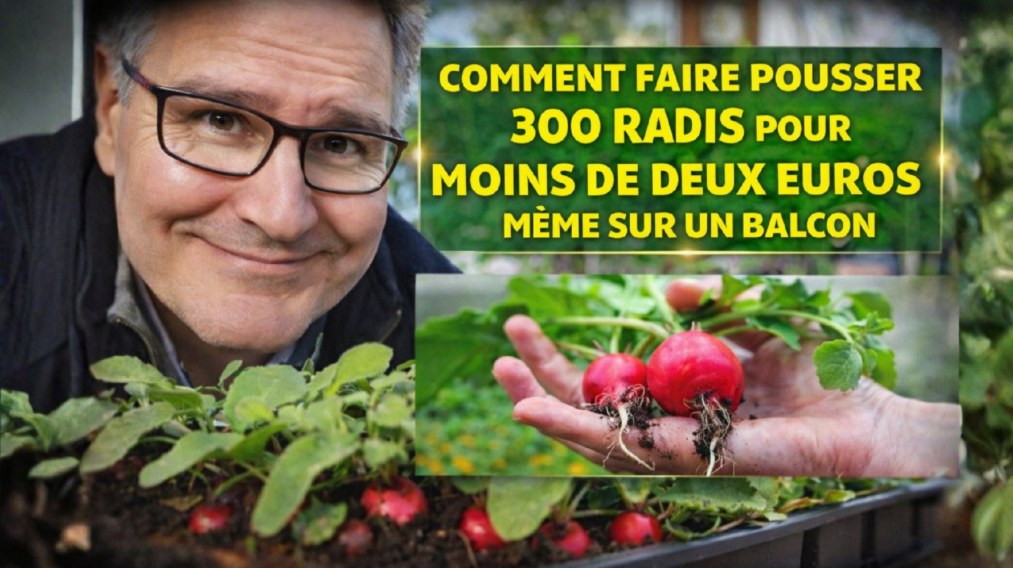 Comment faire pousser 300 radis pour moins de deux euros même sur un balcon