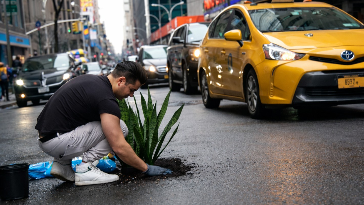 A social experiment planting trees in NYC streets