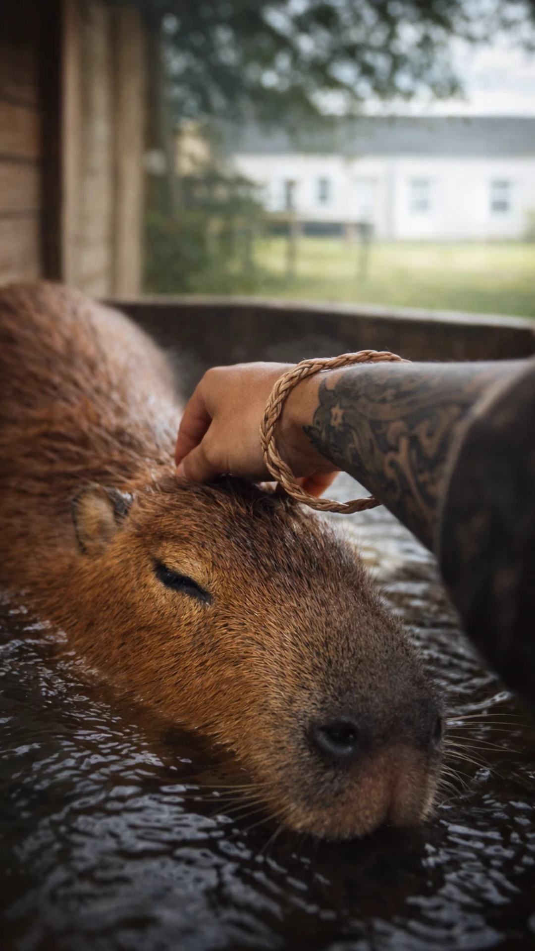 Cute capybara moment with a hidden surprise