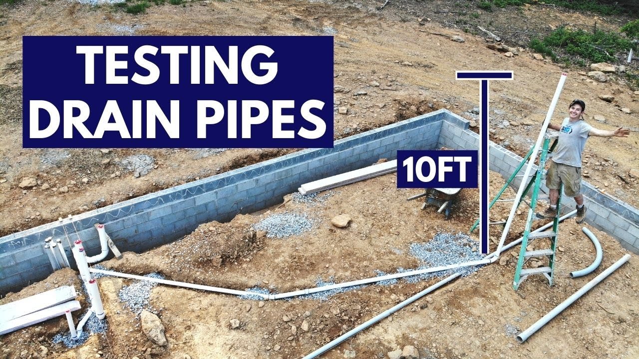 Don't skip pressure testing drain pipes before burying them