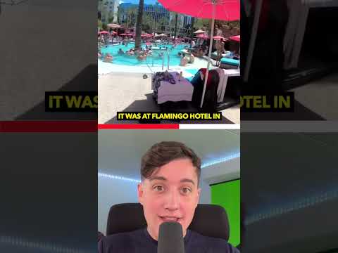 A man discovers a lookalike while at a hotel pool