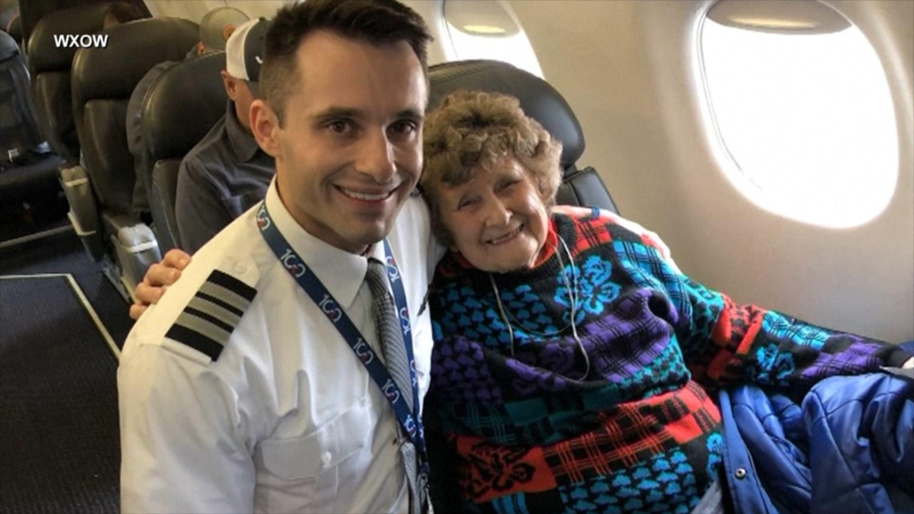 Grandson pilots 88-year-old grandmother's 1st flight