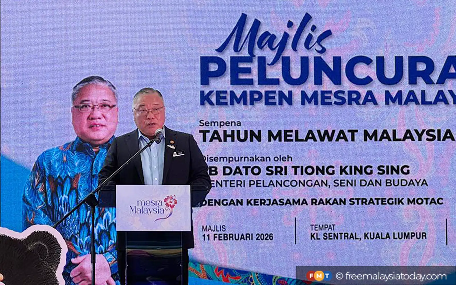 VM2026 needs better coordination, Tiong tells ministries, govt agencies