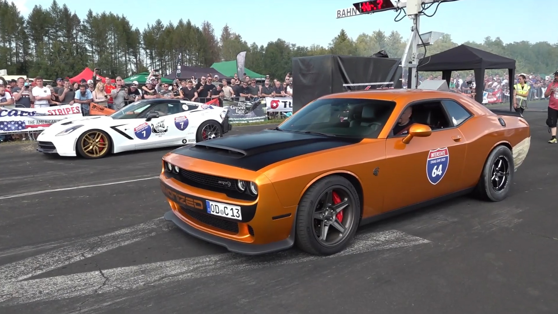 Corvette vs. Challenger: Drag Race-Duell der US-Muscle Cars