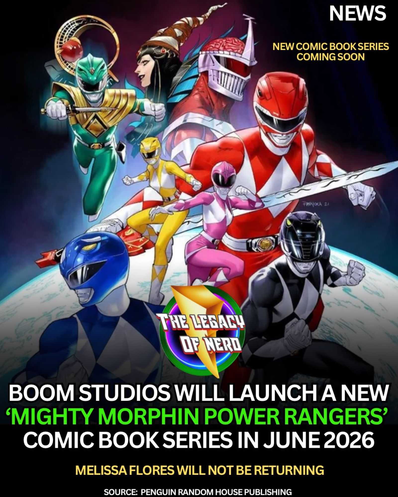 Mighty Morphin Power Rangers officially reveals new 2026 reboot