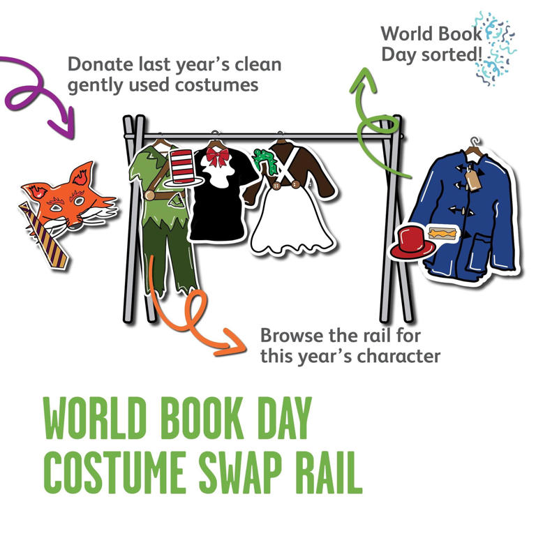 World Book Day costume swap at Sleaford Library