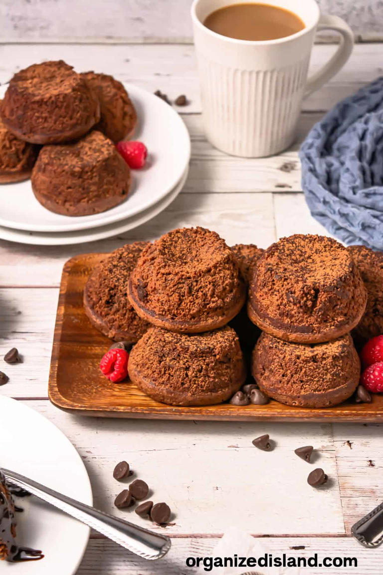 Mini chocolate lava cakes