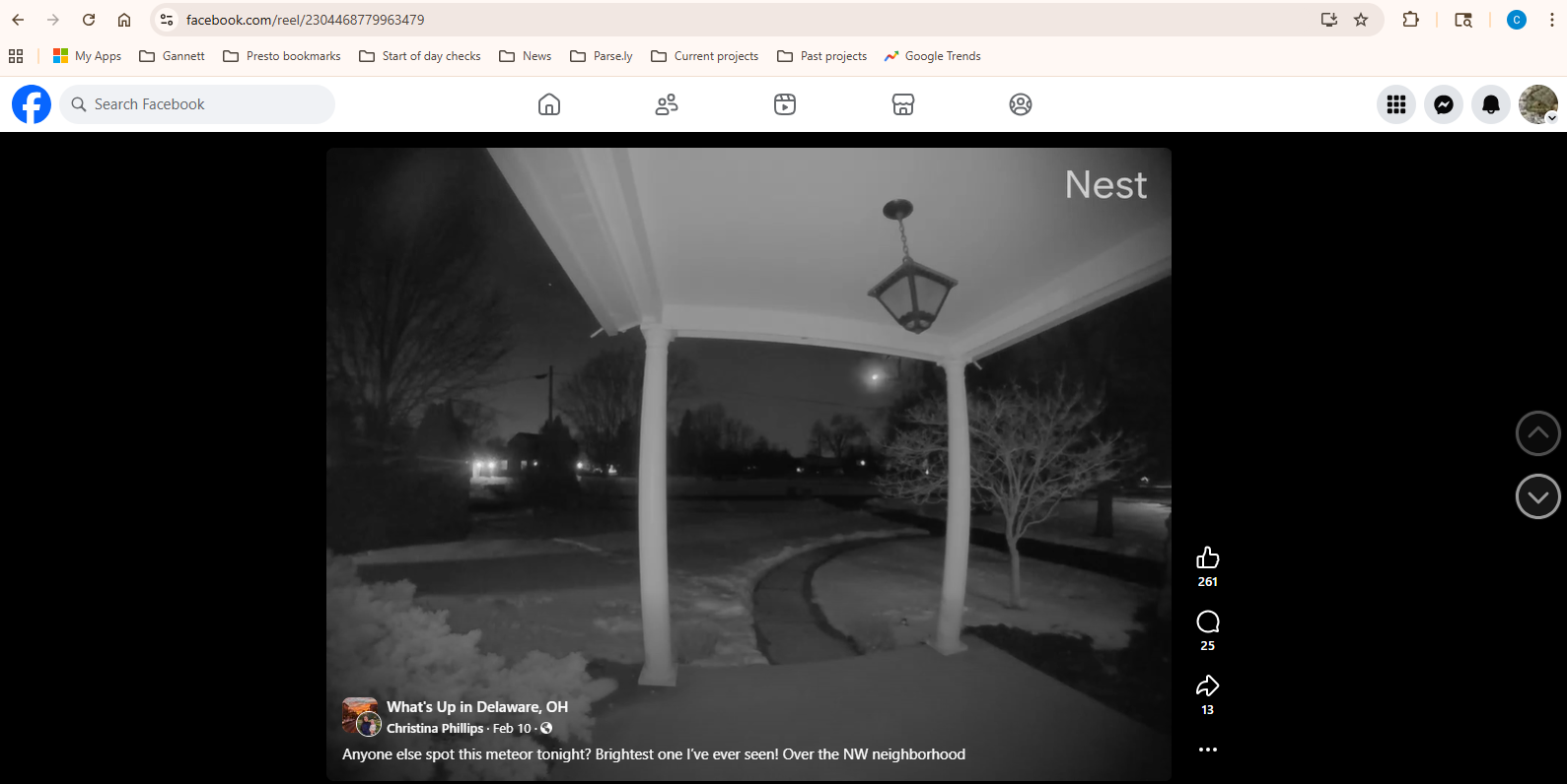 Fireball meteor lights up night skies over Ohio. See the videos