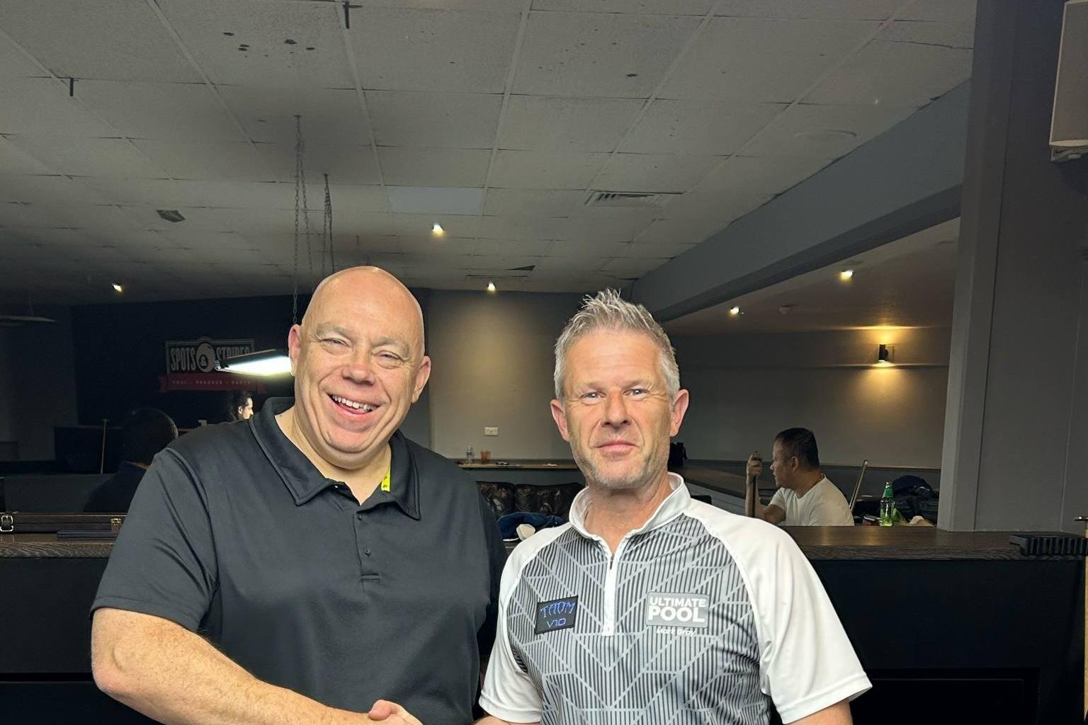 Not even some top professional pool players could halt the winning form ...