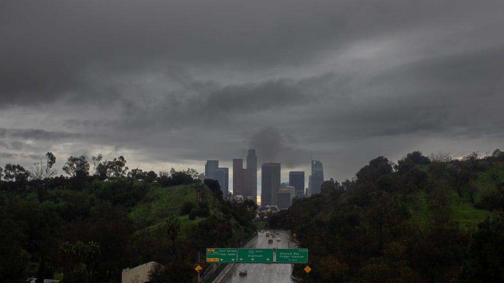 Southern California experiences widespread rain overnight as scattered ...