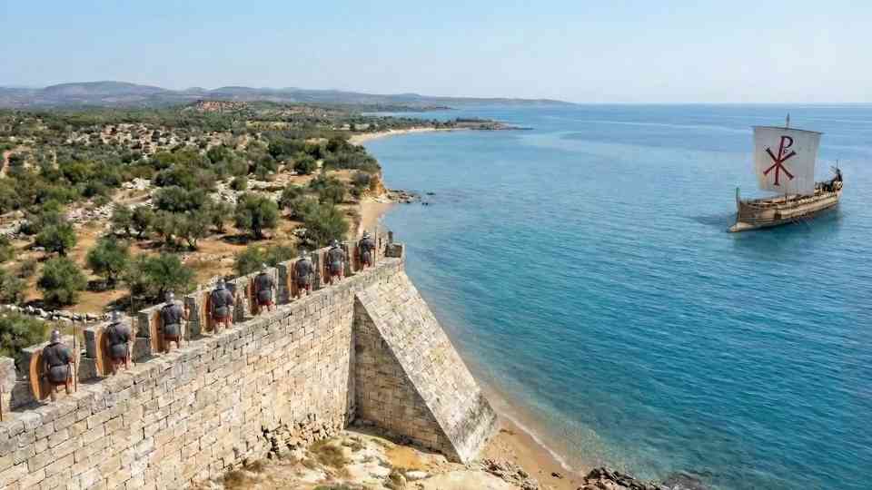 What was the Hexamilion Wall and why was it built?