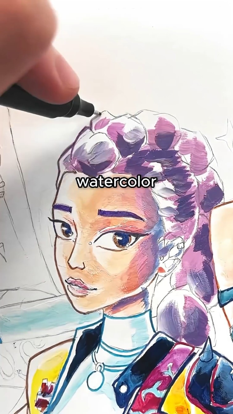 Trying watercolor painting for the first time