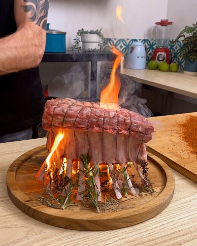 Lamb chop kebab