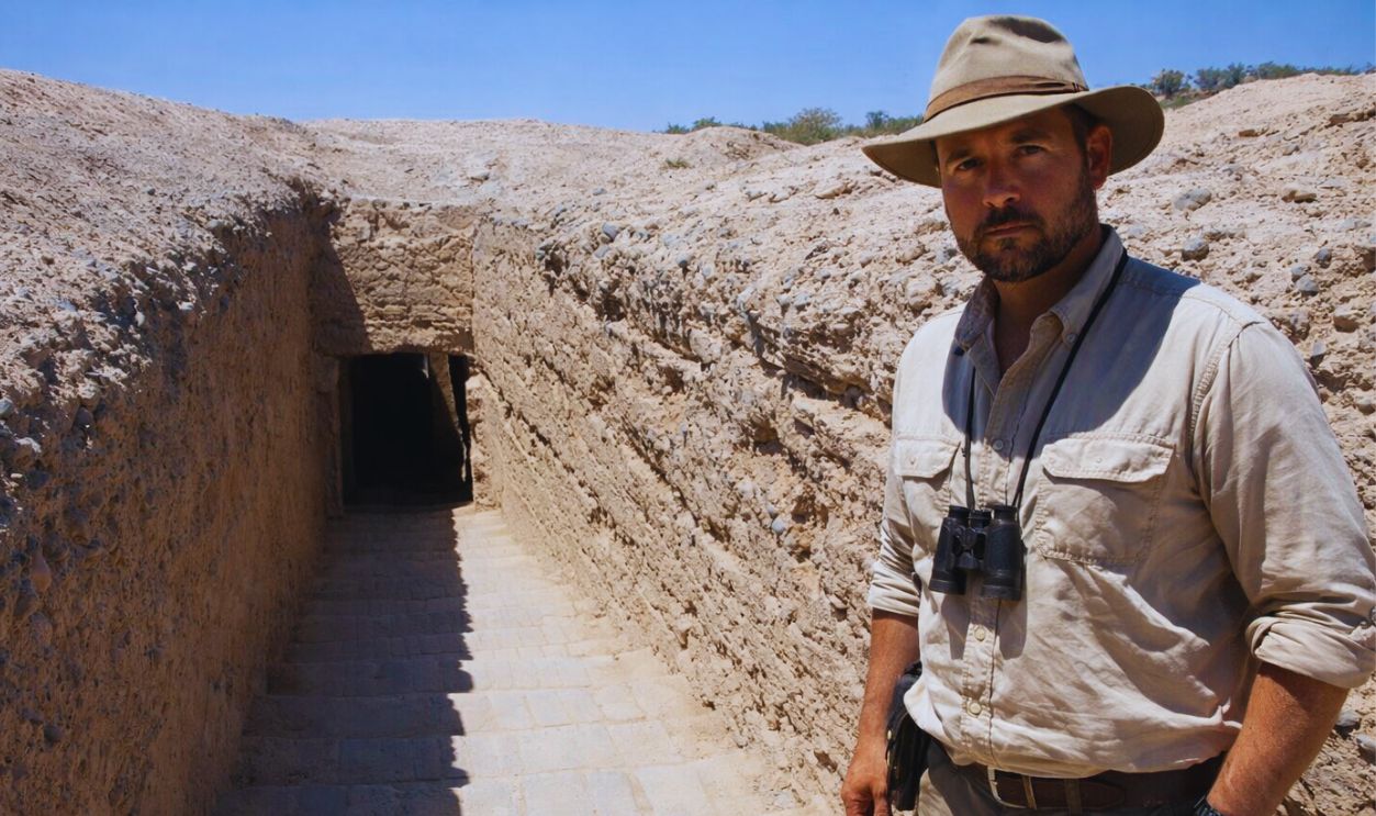 North of Giza, a narrow staircase descends into solid limestone. Long ...
