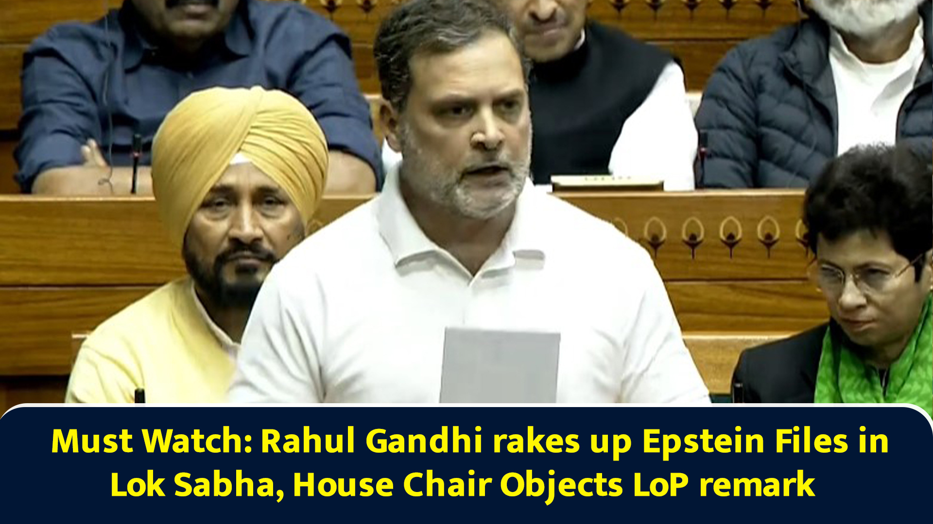 Must watch: Rahul Gandhi rakes up Epstein files in Lok Sabha, House ...