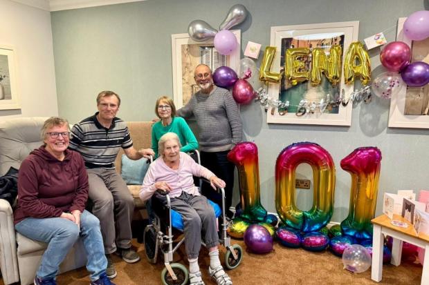 Care home resident celebrates 101st birthday with party for 'remarkable ...