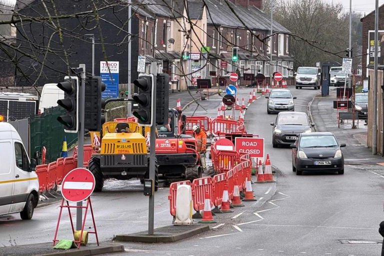Boost as Severn Trent's one-way restriction on Stoke-on-Trent road at ...